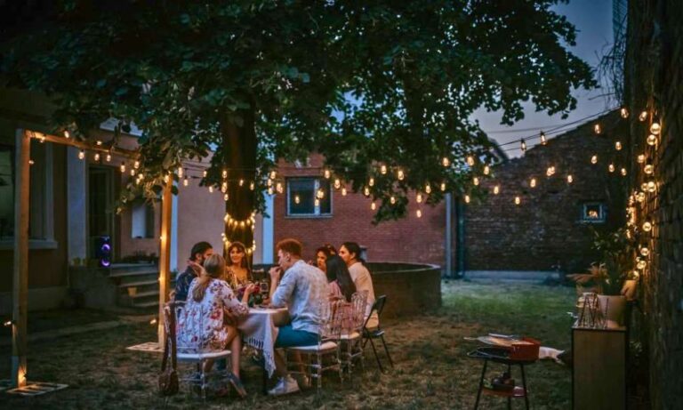 How To String Lights Across Backyard