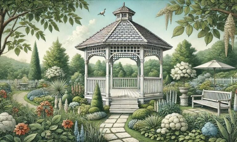 How To Draw A Gazebo - Wakeful Home